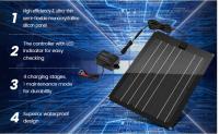 China FTBM15 Solar Panel Kit Built-in  MPPT Charge Controller Waterproof with black for sale