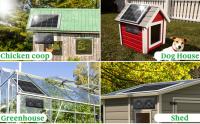 China FTB20  Outdoor Solar Panel Kit Powered Exhaust Fan For Chicken Coop IP65 Waterproof for sale