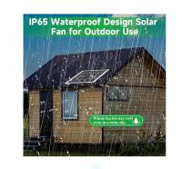 China FTB20  Outdoor Solar Panel Kit Powered Exhaust Fan For Chicken Coop IP65 Waterproof for sale