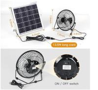 China FTB10 Solar Panel Exhaust Fan 6 inch Solar Powered Fan High Air-Flow 2000RPM 36dB for sale