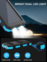China 38800mAh Solar Power Usb Power Bank Waterproof For Outdoor Camping for sale