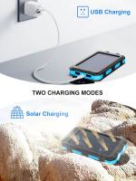 China 38800mAh Solar Power Usb Power Bank Waterproof For Outdoor Camping for sale