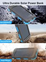 China 38800mAh Solar Power Usb Power Bank Waterproof For Outdoor Camping for sale