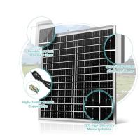 China White Monocrystalline Mini Solar Panel Kit Brushless Fan 30W 8