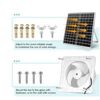 China White Monocrystalline Mini Solar Panel Kit Brushless Fan 30W 8