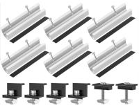 China Lightweight Aluminum waterproof Mounting Solar Panel Accessories Z Brackets 12CM for sale
