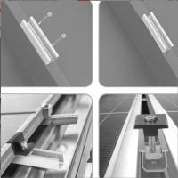 China Lightweight Aluminum waterproof Mounting Solar Panel Accessories Z Brackets 12CM for sale