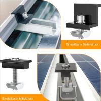 China Lightweight Aluminum waterproof Mounting Solar Panel Accessories Z Brackets 12CM for sale