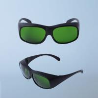 China Green Fiber Laser Safety Glasses 800-1700nm OD4+ for Diode Nd Yag Telecom for sale