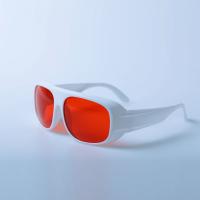 China Polycarbonate UV Laser Safety Glasses 266nm 355nm OD7 GHP-2 Frame 52 for sale