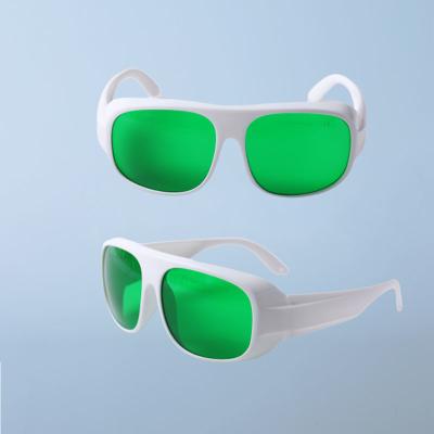 China Protective Safety Eyewear Red Laser Glasses 620-700nm DIR LB5 For Red Lasers Ruby Frame 52 for sale