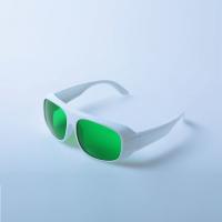 China White Frame 52 Laser Safety Goggles OD6+ 600-700nm Polycarbonate for Red Ruby Lasers for sale