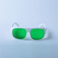China White Frame 52 Laser Safety Goggles OD6+ 600-700nm Polycarbonate for Red Ruby Lasers for sale