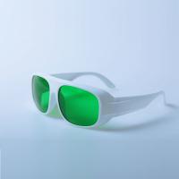 China White Frame 52 Laser Safety Goggles OD6+ 600-700nm Polycarbonate for Red Ruby Lasers for sale