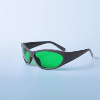 China Sports Type 635nm Red Laser Safety Glasses OD6+ 30% Transmittance Grey Frame 55 for sale