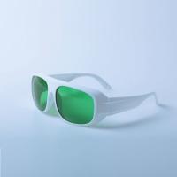 China White Frame 52 Laser Eye Protection Glasses for 905nm 980nm Diodes OD5+ 37% Transmittance for sale