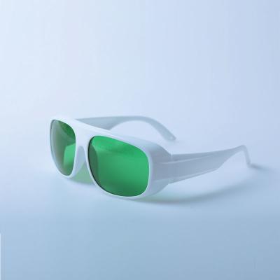 China White Frame 52 Laser Eye Protection Glasses for 905nm 980nm Diodes OD5+ 37% Transmittance for sale