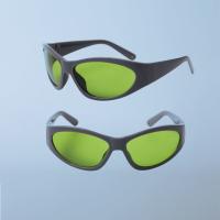 China OD7+ 1064nm Laser Safety Glasses Polycarbonate Green Lens 55 Frame for Nd YAG for sale