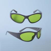 China OD7+ 1064nm Laser Safety Glasses Polycarbonate Green Lens 55 Frame for Nd YAG for sale