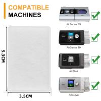China Universal CPAP Filter 5.3mm x 3.5mm for ResMed AirSense 10 AirCurve 10 100% Natural Cotton for sale