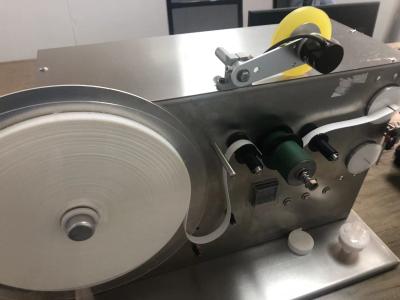 China Semi-Auto Tape Winding Machine 55mm Adjustable Feeding Length 110V 220V for Medical HME Filter for sale