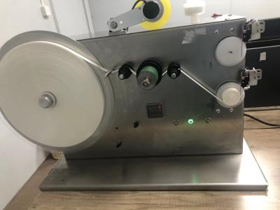 China Adhesive Strip Reeling Machinery 900-1200pcs/hr for 20-150mm Products HME Filter Winding Machine for sale