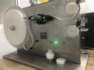 China Stainless Steel HME Filter Paper Tape Winding Machine 3 Inch Core 50Hz 900-1200pcs/hr for sale