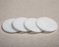 China Circular Bacterial Viral Filter Paper 50mm 3mm Low Pressure Drop 30l/min Flow Rate Tracheostomy Breathing Filter for sale