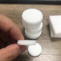 China Needle Felt Cotton Pulp White Circular Absorbent Filter Element For Respiratory Filter for sale