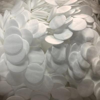 China Circular Square Bacterial Filter Paper 50mm Diameter 0.5bar Pressure Drop 100C Max Temp for sale