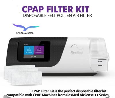 China Disposable Cotton CPAP Filter 51x23mm for ResMed AirSense 11 High Efficiency for sale