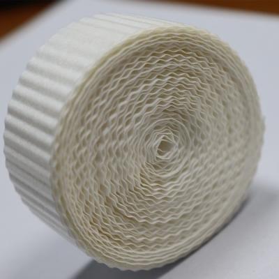 China LONGWANGDA HME Filter Paper 100m Roll 10-50mm Width 270% Water Absorption for Moisture Control for sale