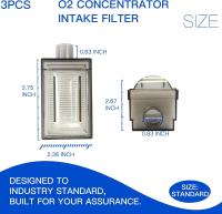 China High‑Quality Intake Filter Replacement Accessories for DeVilbiss 525 DS Series Oxygen Generator Machines for sale