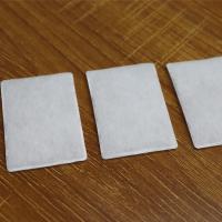 China Medical Ventilator Nebulizer Filter Cotton Pad 99.999% Efficiency 0.3U Porosity Custom Sizes 0.5-2.5mm Thickness for sale