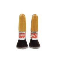 China Soft Car Wash Brush with Wood Handle 10.5cm for Automotive Dashboard Cleaning for sale