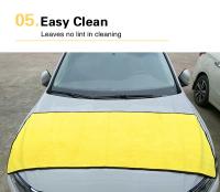 China Brilliatech 160x60cm Microfiber Car Drying Towel 30x30cm Auto Wash Cloth for sale