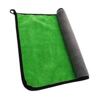 China 40x30cm Green Auto Detailing Microfiber Towels S M L Size High Water Absorption 600gsm for sale
