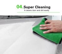 China 40x30cm Green Auto Detailing Microfiber Towels S M L Size High Water Absorption 600gsm for sale