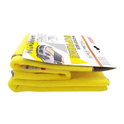 China Brilliatech Soft Customized Blue Car Wash Drying Microfiber Towel 30x30cm for sale