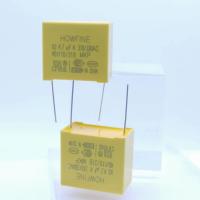 China 475K 310V X2 Safety Metallized Polypropylene Capacitor Yellow Color for sale
