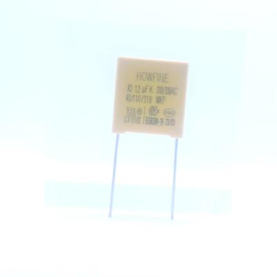 China 15mm Pitch X2 Safety Capacitor 125K 310V Yellow Color for sale