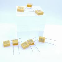 China Resistive And Capacitive Pressure Relief Capacitor 0.1UF 310V P7.5MM Yellow Color for sale