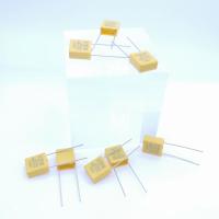 China Resistive And Capacitive Pressure Relief Capacitor 0.1UF 310V P7.5MM Yellow Color for sale