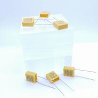 China Resistive And Capacitive Pressure Relief Capacitor 0.1UF 310V P7.5MM Yellow Color for sale