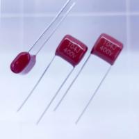 China Metallized Polyester Film Mini Capacitor CL21X 104J400V Laser Printing for sale