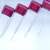 China Metallized Polyester Film Mini Capacitor CL21X 104J400V Laser Printing for sale