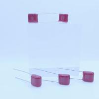China Red Metallized Polypropylene Film Small Capacitor 220nF 450VDC for sale
