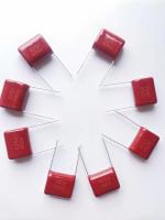 China Practical Red 1uf 400v Polyester Capacitor , Anti Interference Poly Film Capacitor for sale
