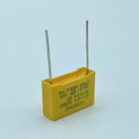 China Yellow 0.1uF X2 Safety Capacitor Fireproof Solvent Resistant for sale