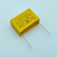 China Heatproof Pitch 22.5mm X2 Safety Capacitor Fire Retardant Yellow Color for sale